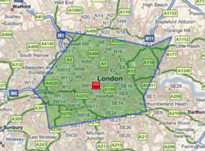 earthware | Creating simple drive time maps with Virtual Earth